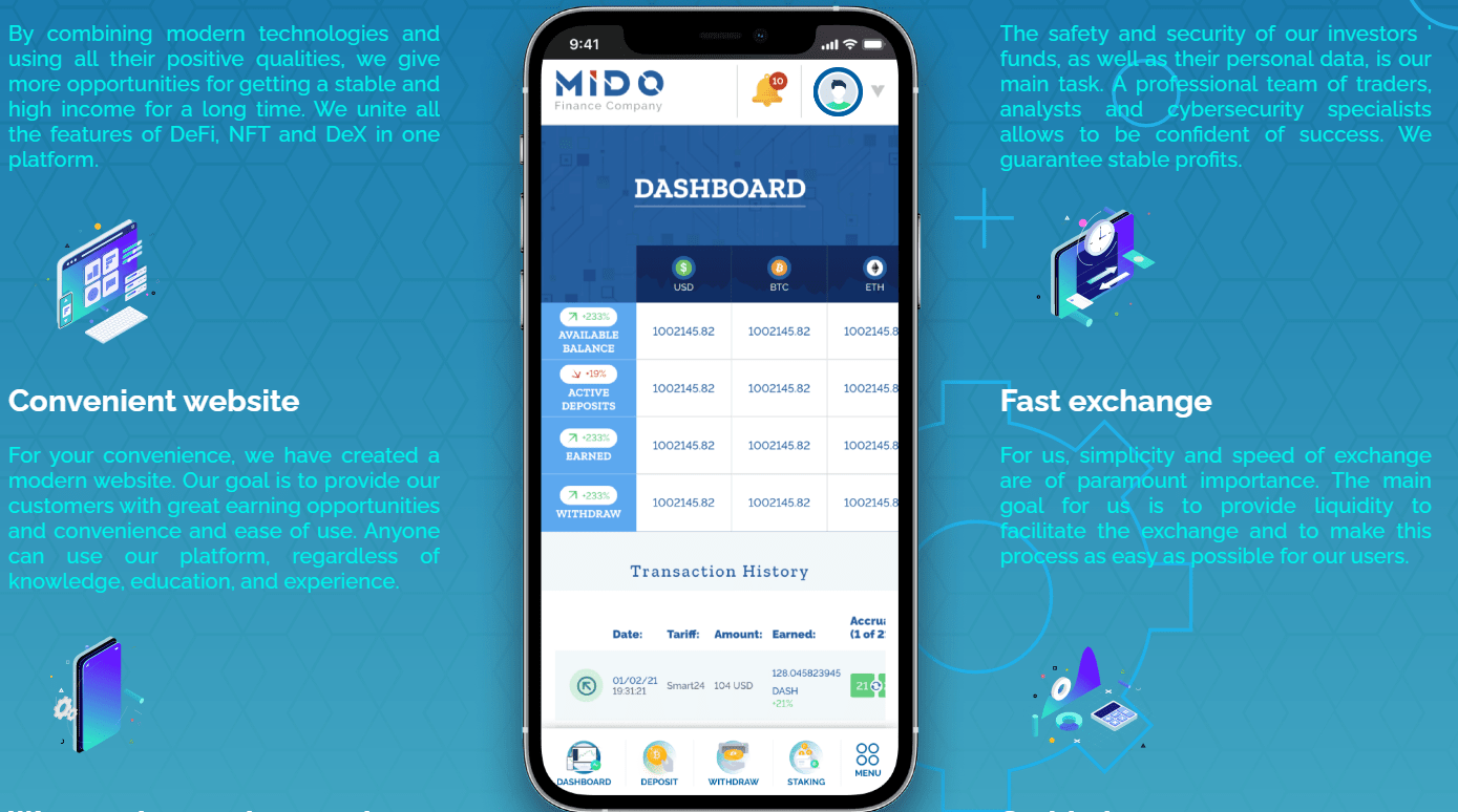 Mido Finance - Отзывы и обзор Мидо Финанс [СКАМ, НЕ ПЛАТИТ]